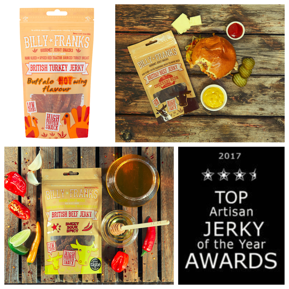 We've won FOUR International Top Artisan Jerky of the Year Awards ...